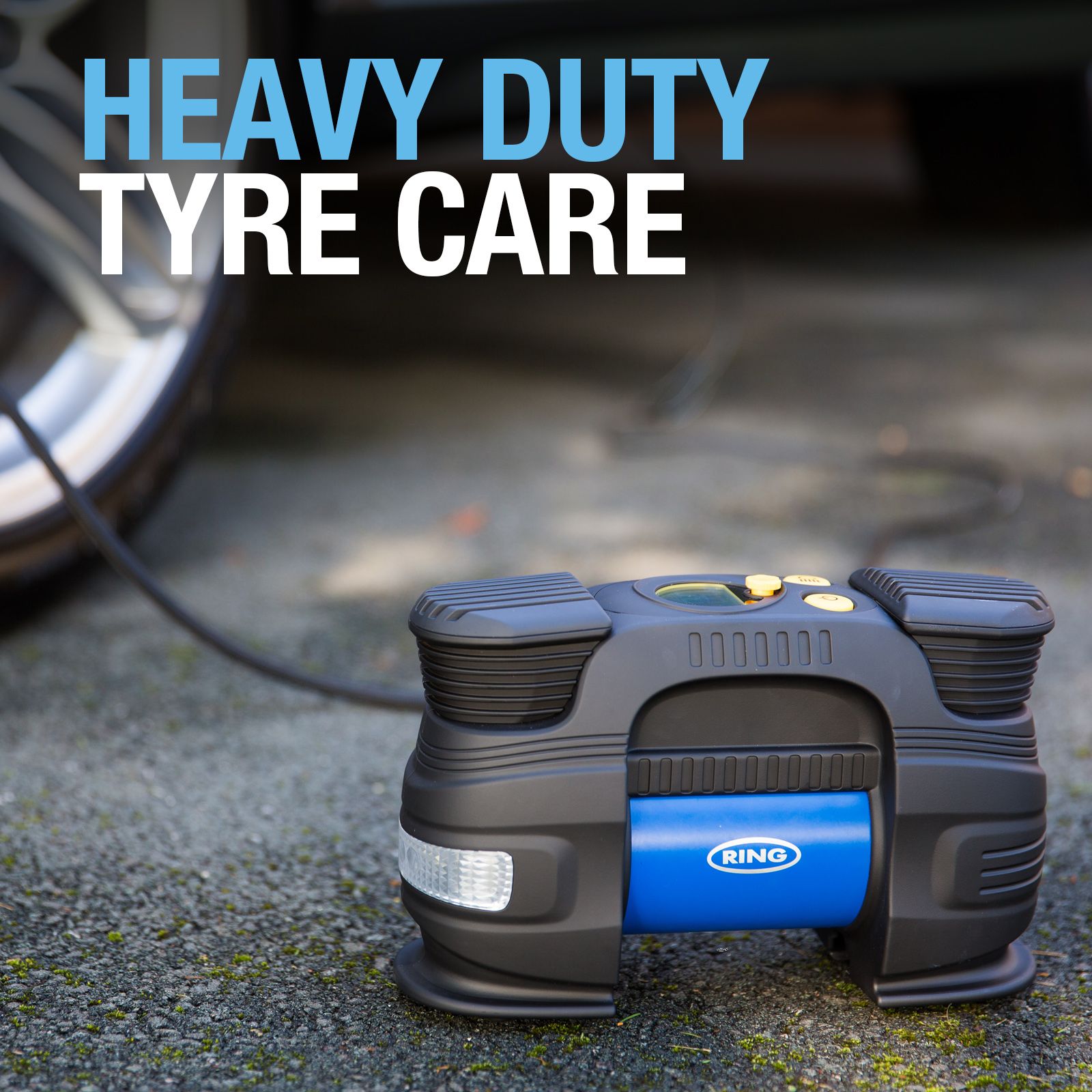 Motorhome tire inflators store